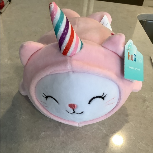 Hug Me | Toys | Hug Me Dress Up Cat As Pink With Glittery Striped Horn ...